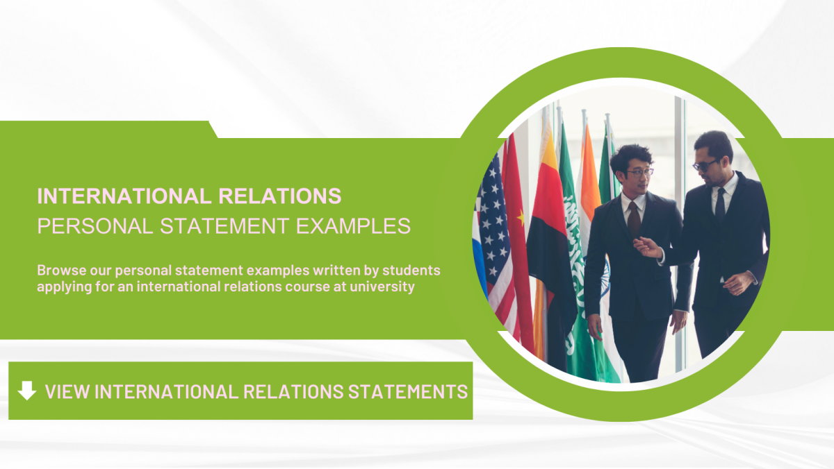 International Relations Personal Statement Examples | Studential.com